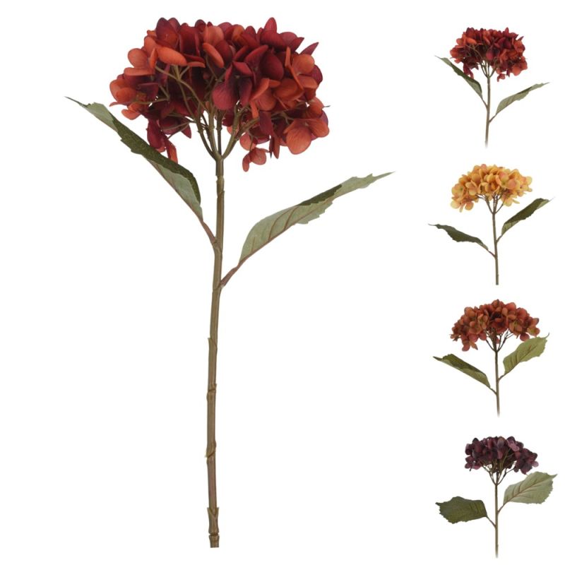 Artificial flower, Hydrangea, plastic, assorted, 60 cm | Meg