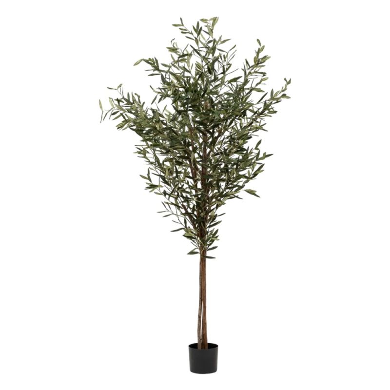 Pemë artificiale, Olive, plastike, jeshile, Ø80xH210 cm | Me