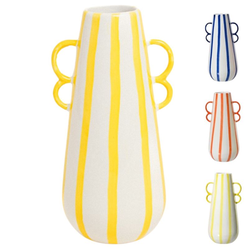 Decorative vase, Jarron, porcelain, assorted, 11x9xH22cm | M