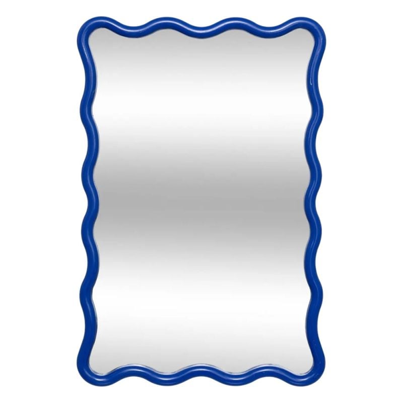 Decorative mirror, Judy, PP/glass, blue, 39.7xH60 cm | Megat