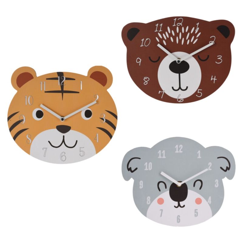 Wall clock, Animal, mdf, colorful, 26 cm | Megatek