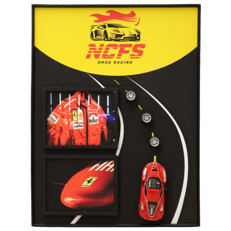 Printed picture ''Drag Racing'', kornizë MDF, colorful, 60 x