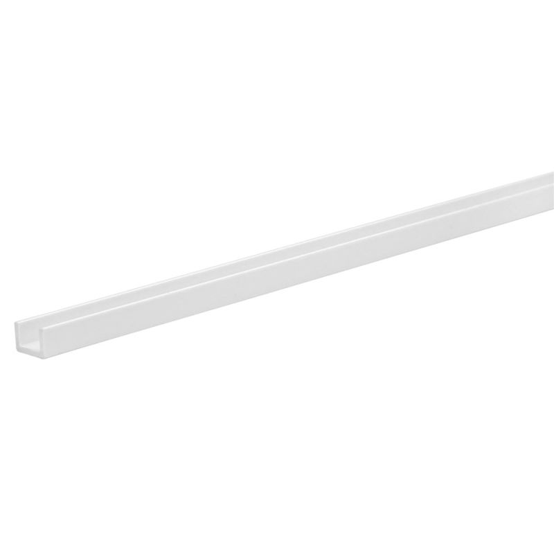 Profile U 1m white PVC 6,2X8,7X6,2X1,2 mm | Megatek