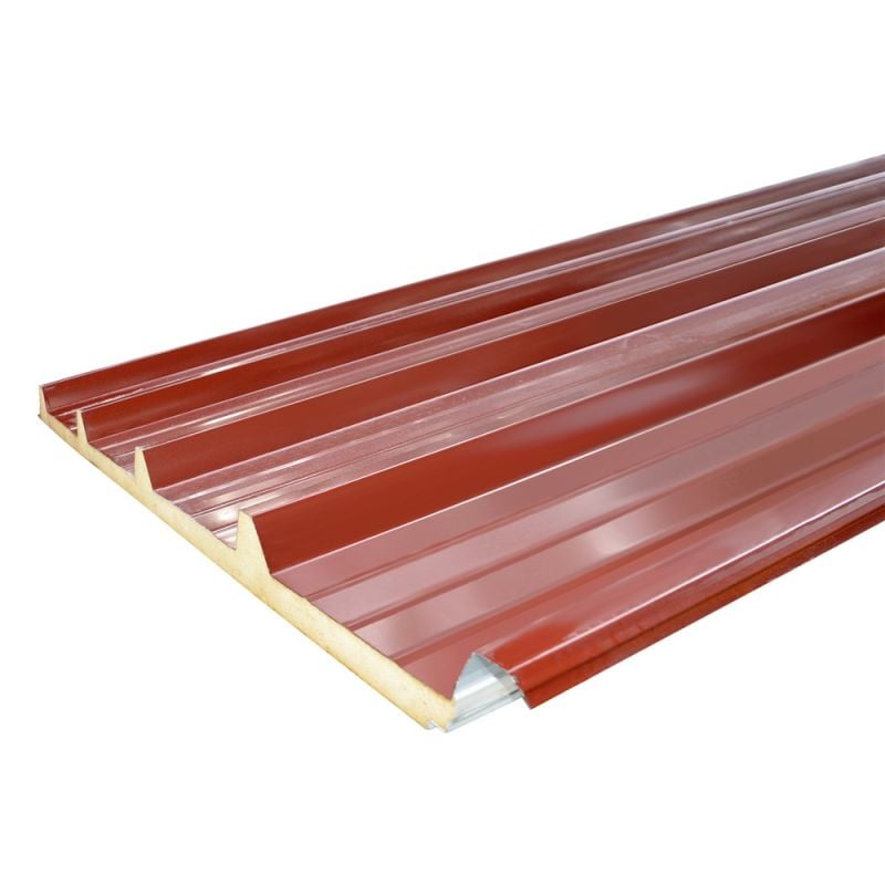 Panel sanduic, i valezuar, i bardhe, 4x100x300 cm | Megatek