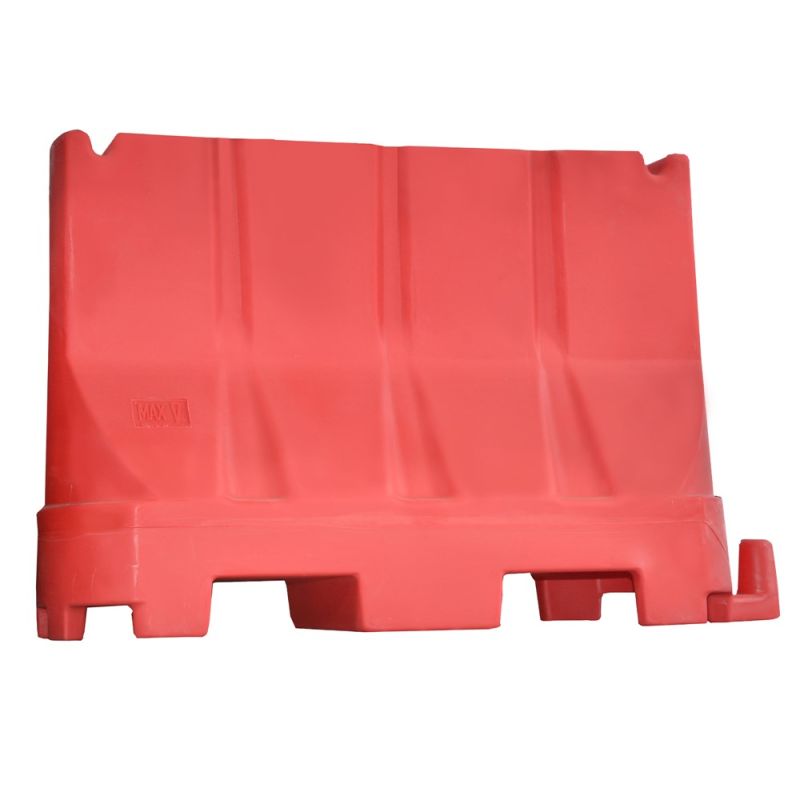 Restrictive barrier, plastic, size 100x40x70cm, red, for tem