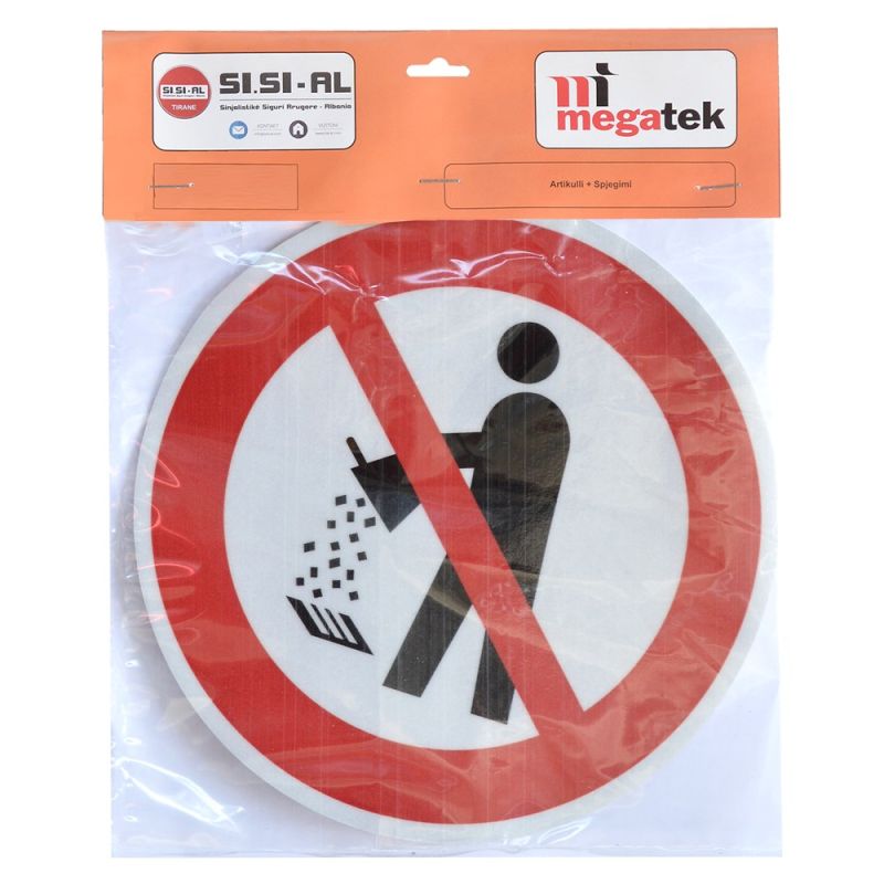 Construction signs, waste disposal is prohibited, ᴓ20 cm | M