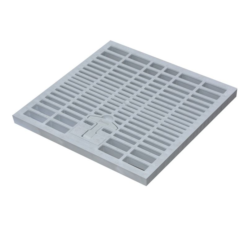 Handle catchpit grating, Dakota, polypropylene, 4.8x40x40 cm
