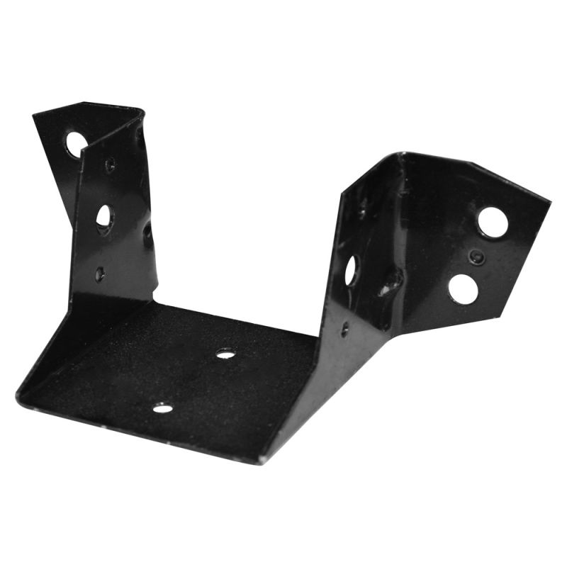 Holder beam right-angled color black 10cm | Megatek