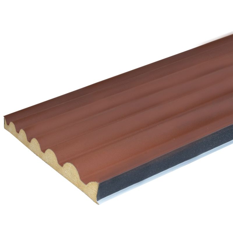Panel sanduiç, i valezuar ne forme tjegulle, 3.5cm x 1x3.5 m