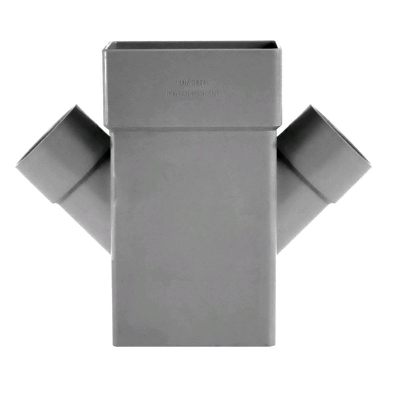 Branch, PVC, 100x60xØ50xØ50mm, left out and right | Megatek