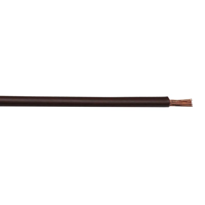Electrical wire 1x10mm², Brown color N07V-K, Fire resistant