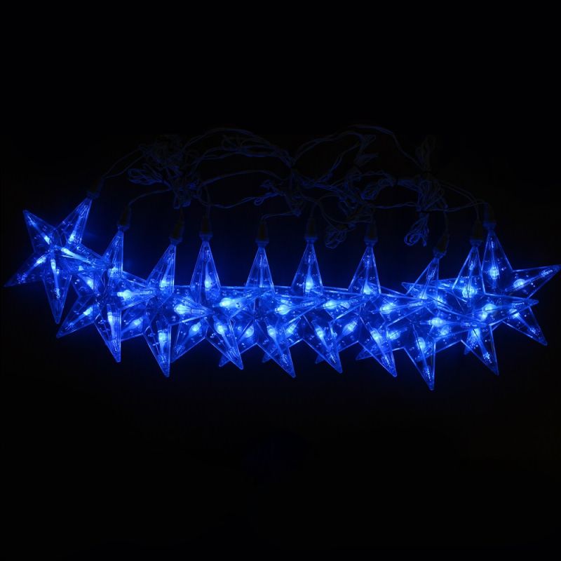 10 BIG OPTIC FIBER BLUE LED CURTAIN LIGHT | Megatek