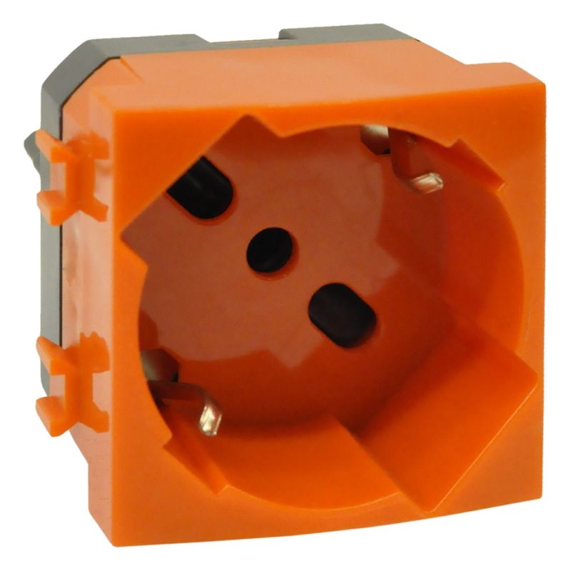 Universal socket ABB orange color 2P+T 16A | Megatek