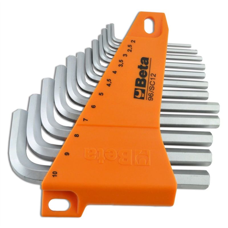 Hexagon key 12 pieces, BETA, stainless steel | Megatek
