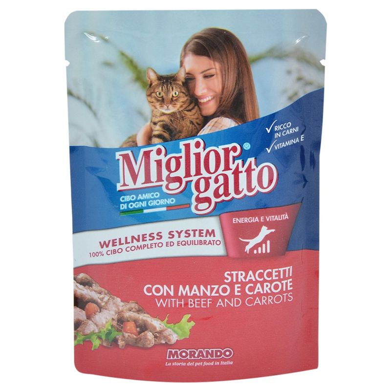 Cat food, Miglior Gatto, 100gr, with meat and carrots | Mega