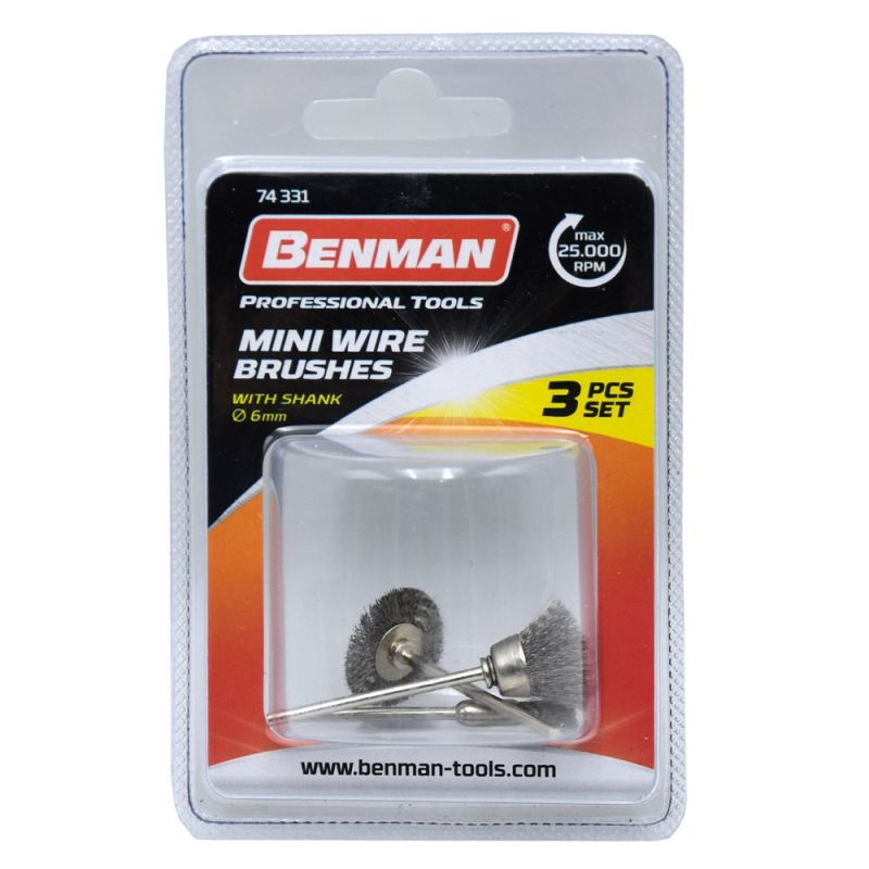 Steel brushes, Benman, 3pcs SET | Megatek