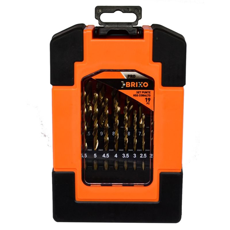 Metal box drilling bits, cobalt, 1.5-13 mm, 19 pc | Megatek