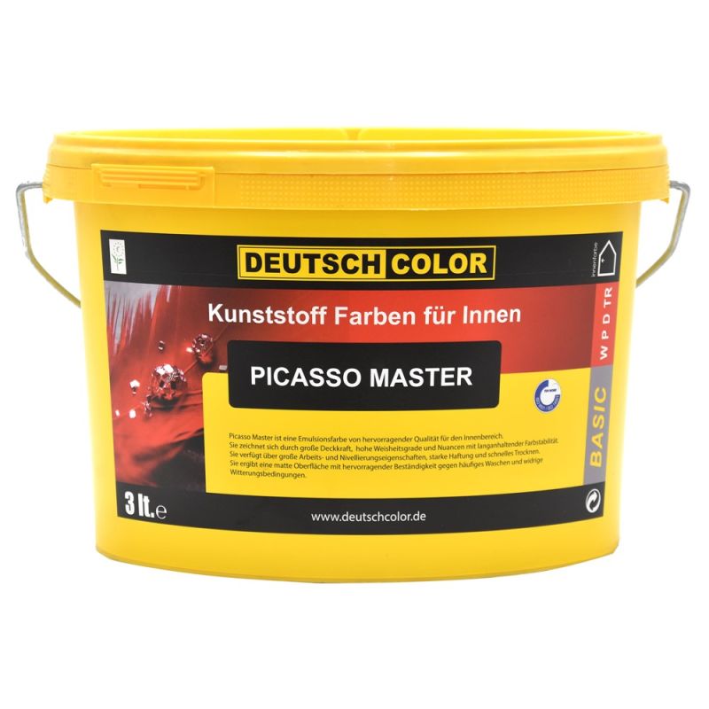Plastic paint, Picasso Master, 3 L, black color | Megatek