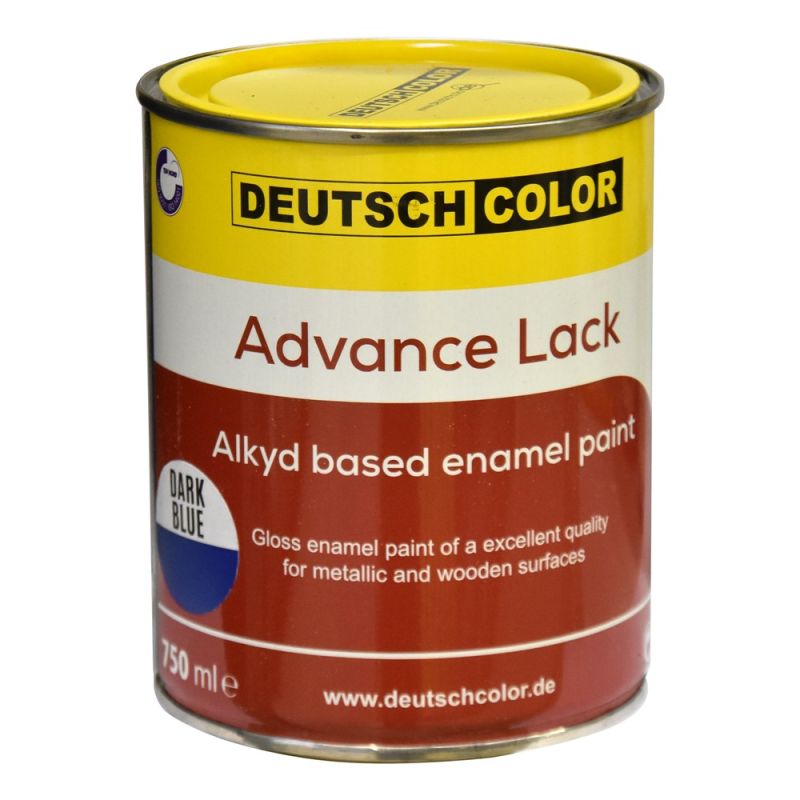 Oil paint (glossy), Advance Lack, dark blue, 0.75 l | Megate
