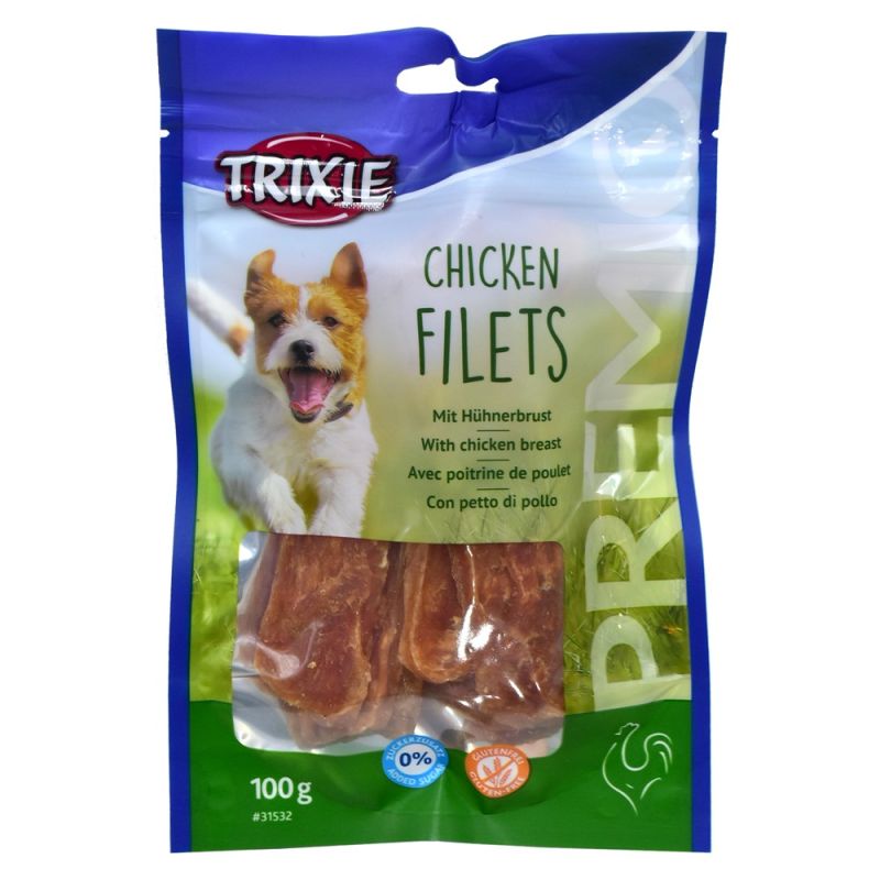 Snack food, Trixie, Chicken Fillets, 31532, for dogs, 100 gr