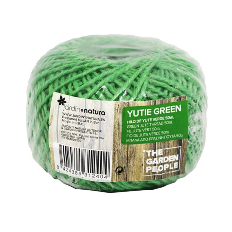 Plant binder, Jardin natura, 50 m, natural fiber, green colo