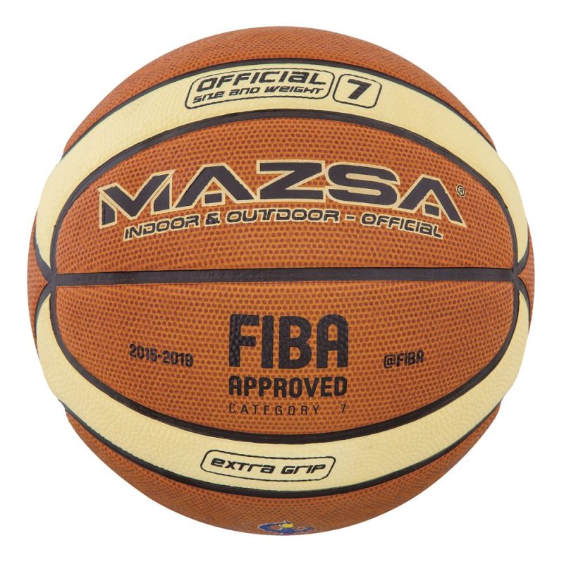 Basketball ball, MAZSA, FIBA Approved, size 7, extra grip