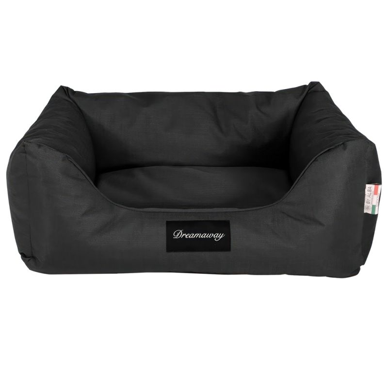 Bed for animals, Fabotex, Boston, 100x80x25 cm, black color