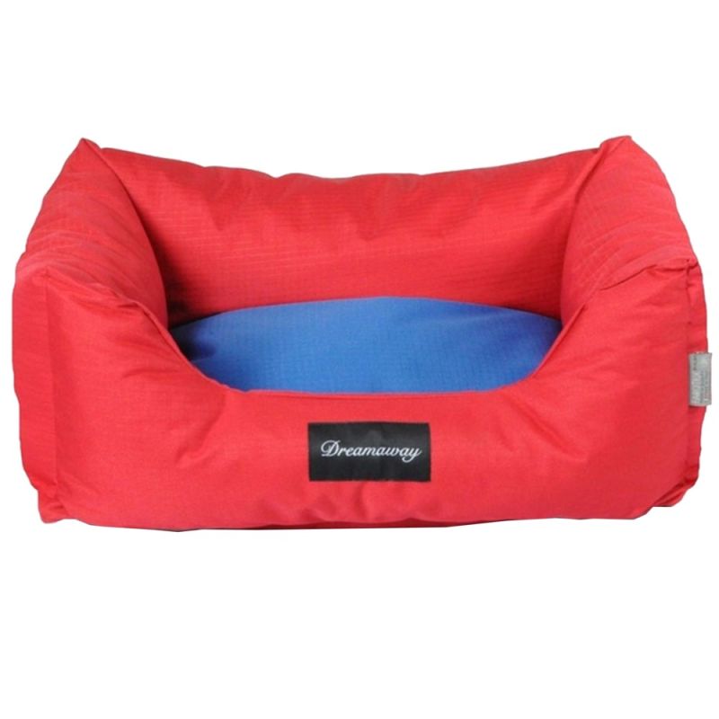 Bed for animals, Fabotex, Boston, 80 x 62 x 22 cm, red color