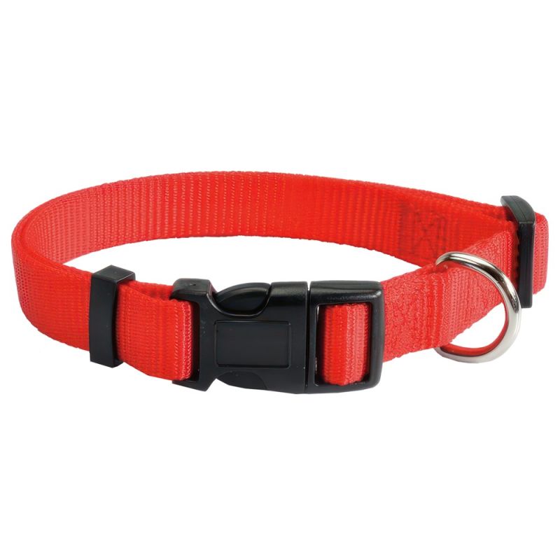 Qafore per qen, Camon, 38 mm x 49-71 cm, ngjyra e kuqe | Meg