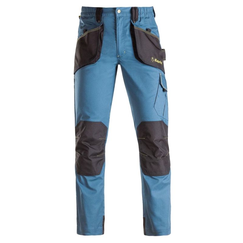 Work pants, Kapriol, Slick, size M, 260 g/m2, blue color | M