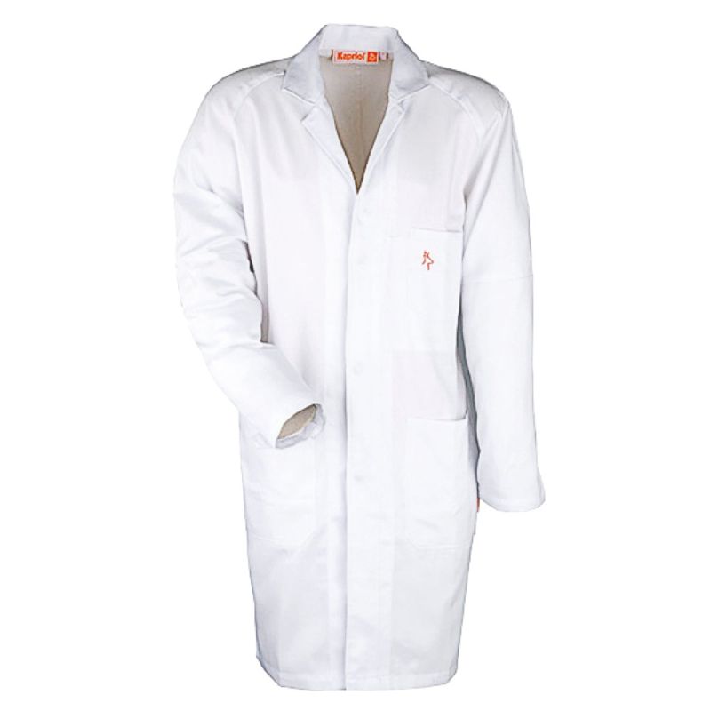 White work apron, Kapriol, size M, 190 g/m2 | Megatek