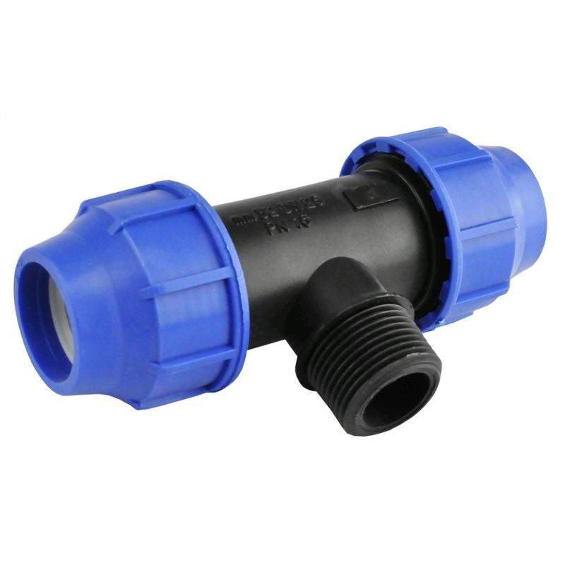 Tee connection male 20x1/2 x20 PN 16 | Megatek