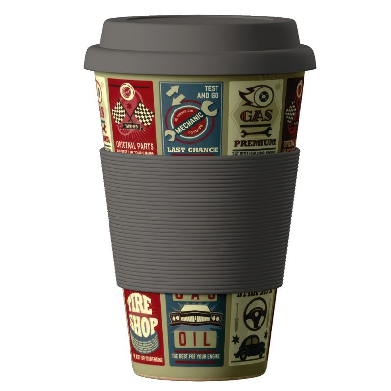 Gote Eco Bamboo Cup - Cars | Megatek