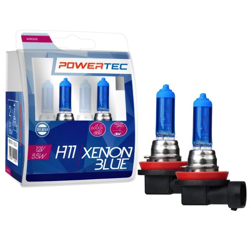 Llampa Powertec Xenon Blue H11 12V Duo Mt-Ptzxb11-S2 | Megat