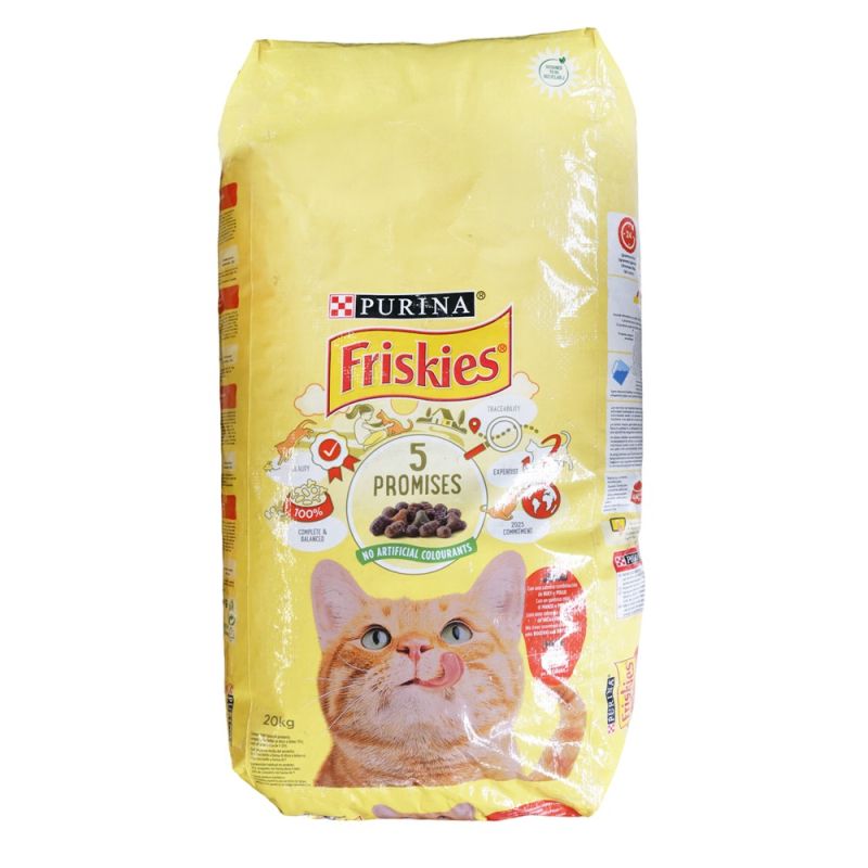Cat food, Friskies, Chicken, chicken, beef and vegetables, 2