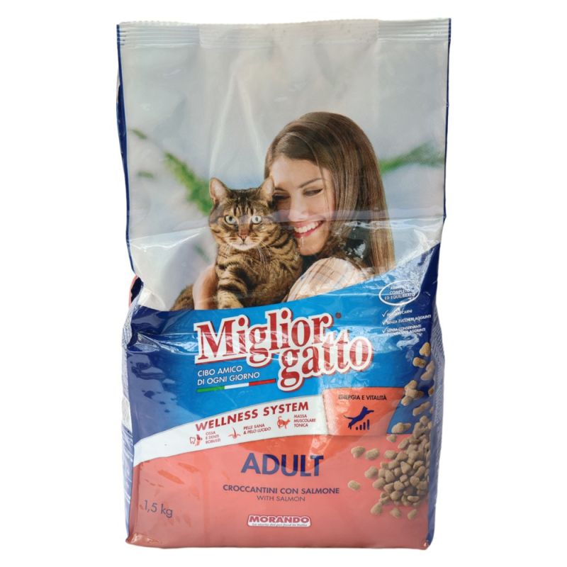 Cat food, Miglior Gatto, 1.5kg, with salmon | Megatek