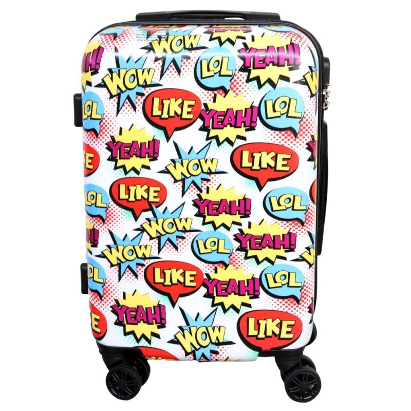 Travel suitcase, Pop Art, W22 x D38 x H58 cm, with design