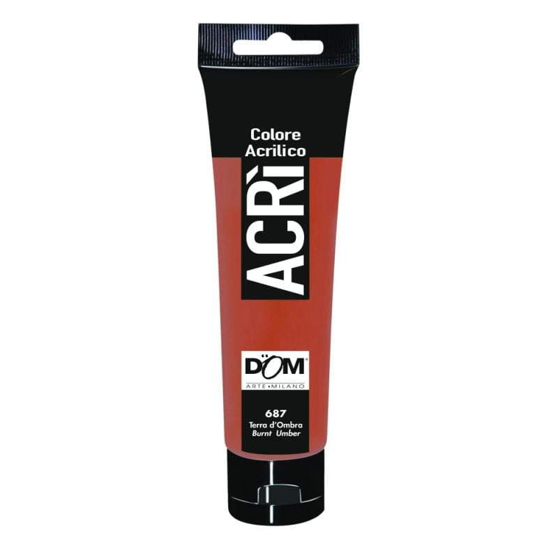 Acrylic paint, Dom, 100ml, Terra d'Ombra Bruciata | Megatek