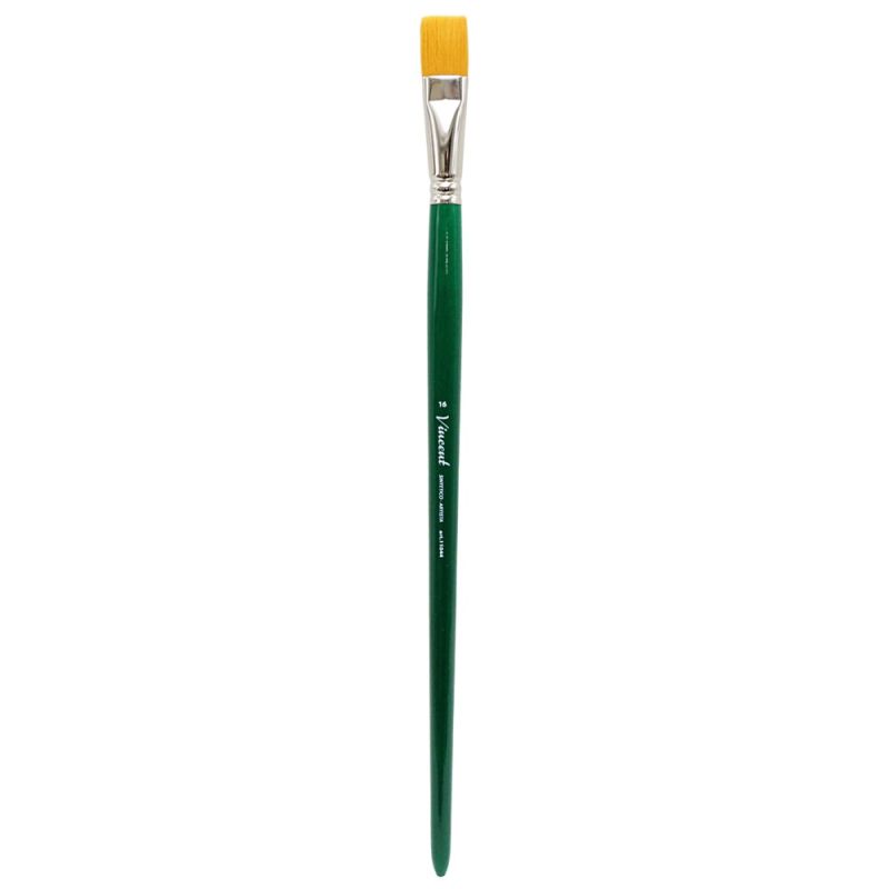 Painting brush, Dom, n.16, with synthetic fiber, flat tip