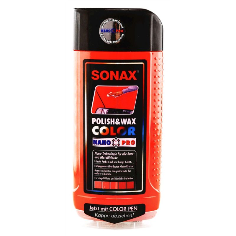 SONAX Polish & Wax COLOR NanoPro red | Megatek