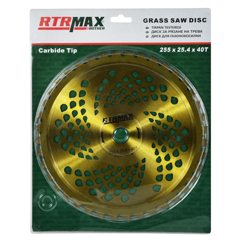 Grass cutter disc, 255x25.4 mm, 40 T | Megatek
