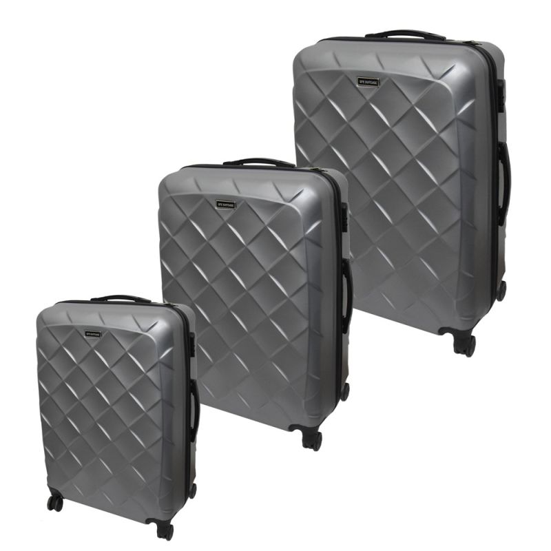 Valixhe udhetimi set 3 silver | Megatek