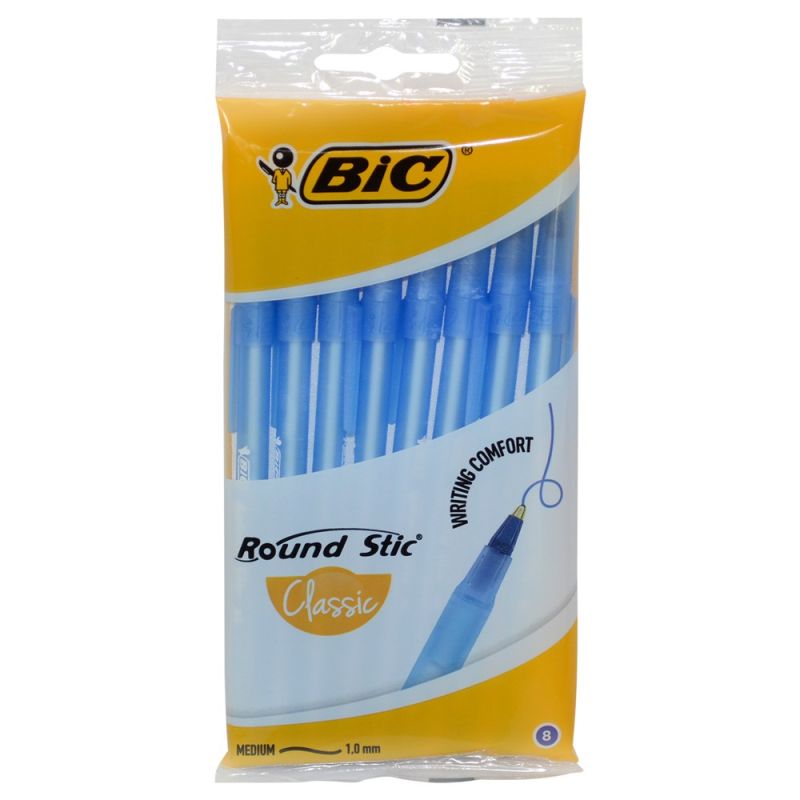 Stilolaps BIC Round Stic 8 cope blu | Megatek