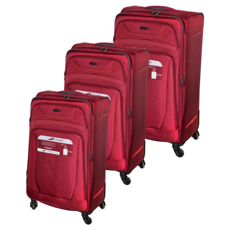Red Travel bag kit 3 Diplomat | Megatek