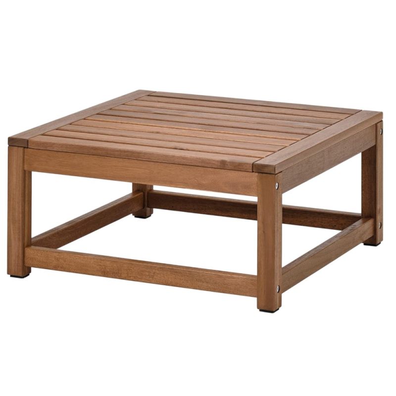Amber coffee table, square, tropical Acacia wood, natural co