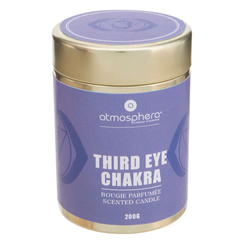 Scented candle, Chakra, Third Eye, flower scent, D7.5xH10.6