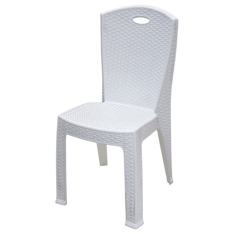 Plastic chair, Paris, 38x36xH88 cm, white color | Megatek