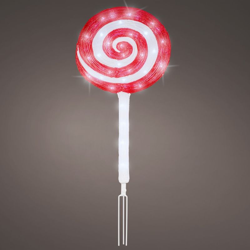 Decorative object with Micro LED lighting, Lolly, AA battery
