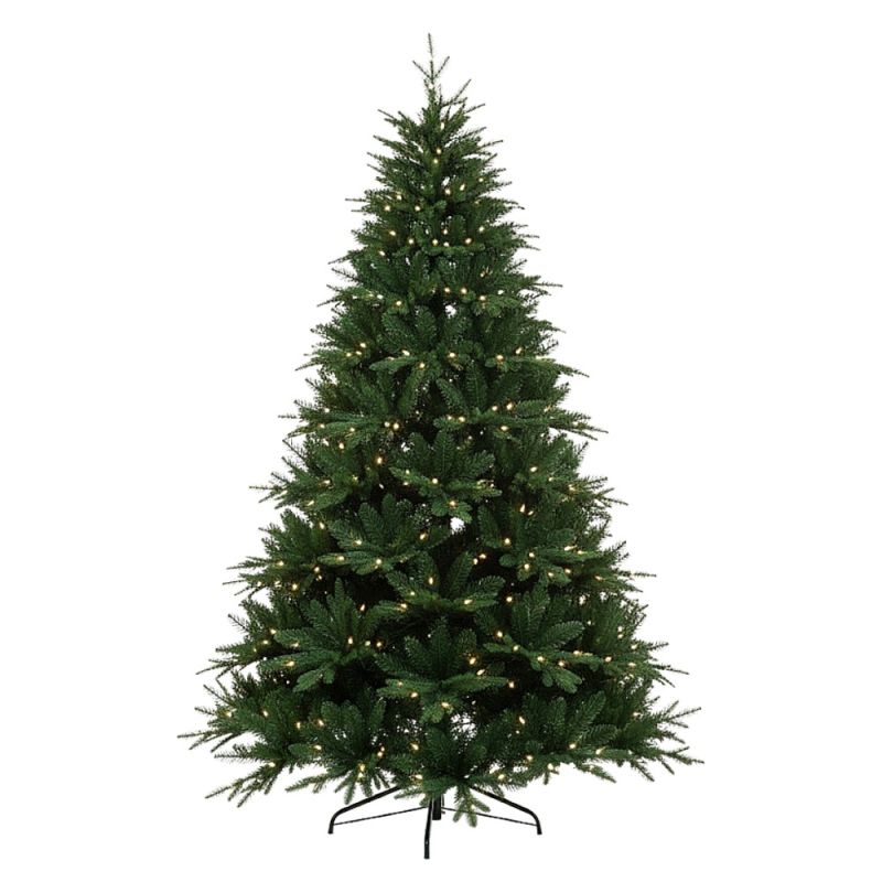 Peme Viti I Ri me ndricim LED, Grandis fir, PE & PVC, ngjyre