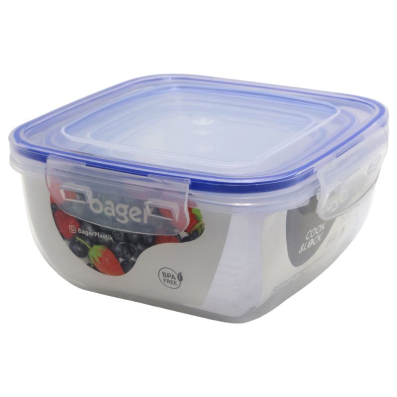 Cook&Lock storage container set (3 pieces), PP/Silicone, tra